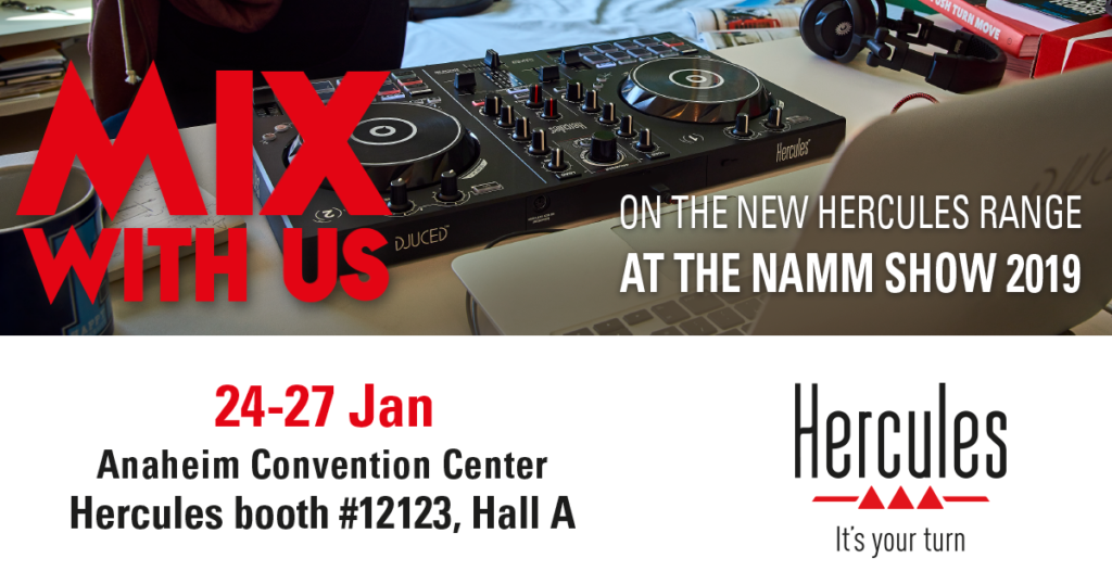 Come mix with us at the NAMM Show 2019 - Hercules